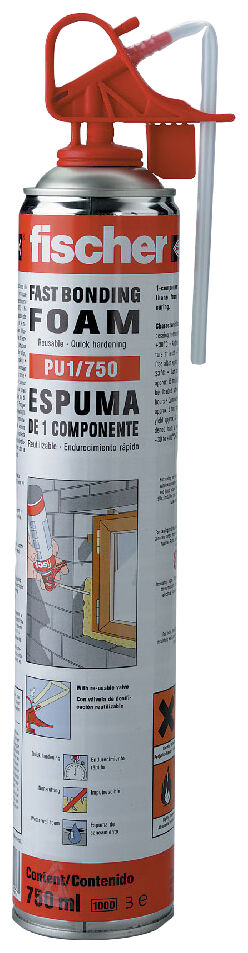 fischer Espuma de montaje rápido PU 1/750 B3